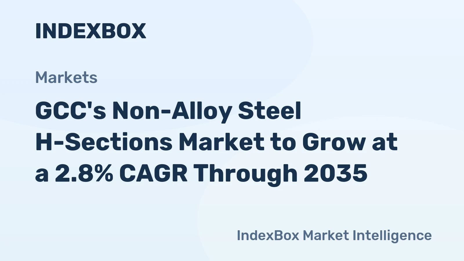 GCC's Non-Alloy Steel H-Sections Market to Grow at a 2.8% CAGR Through 2035