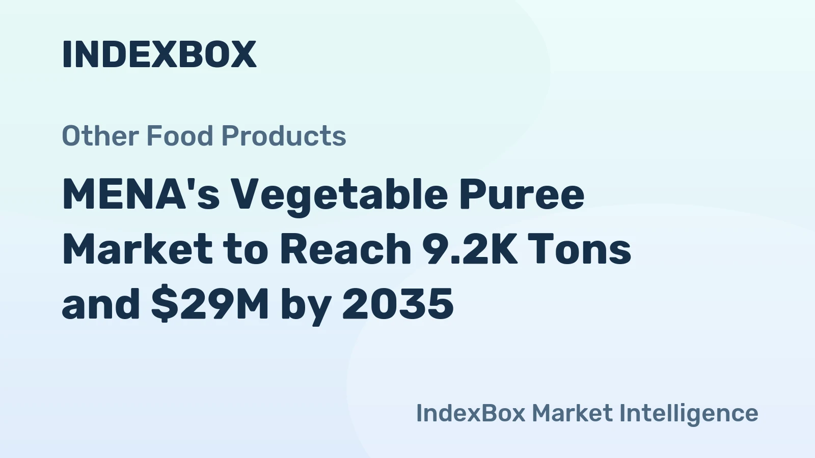 MENA's Vegetable Puree Market to Reach 9.2K Tons and $29M by 2035