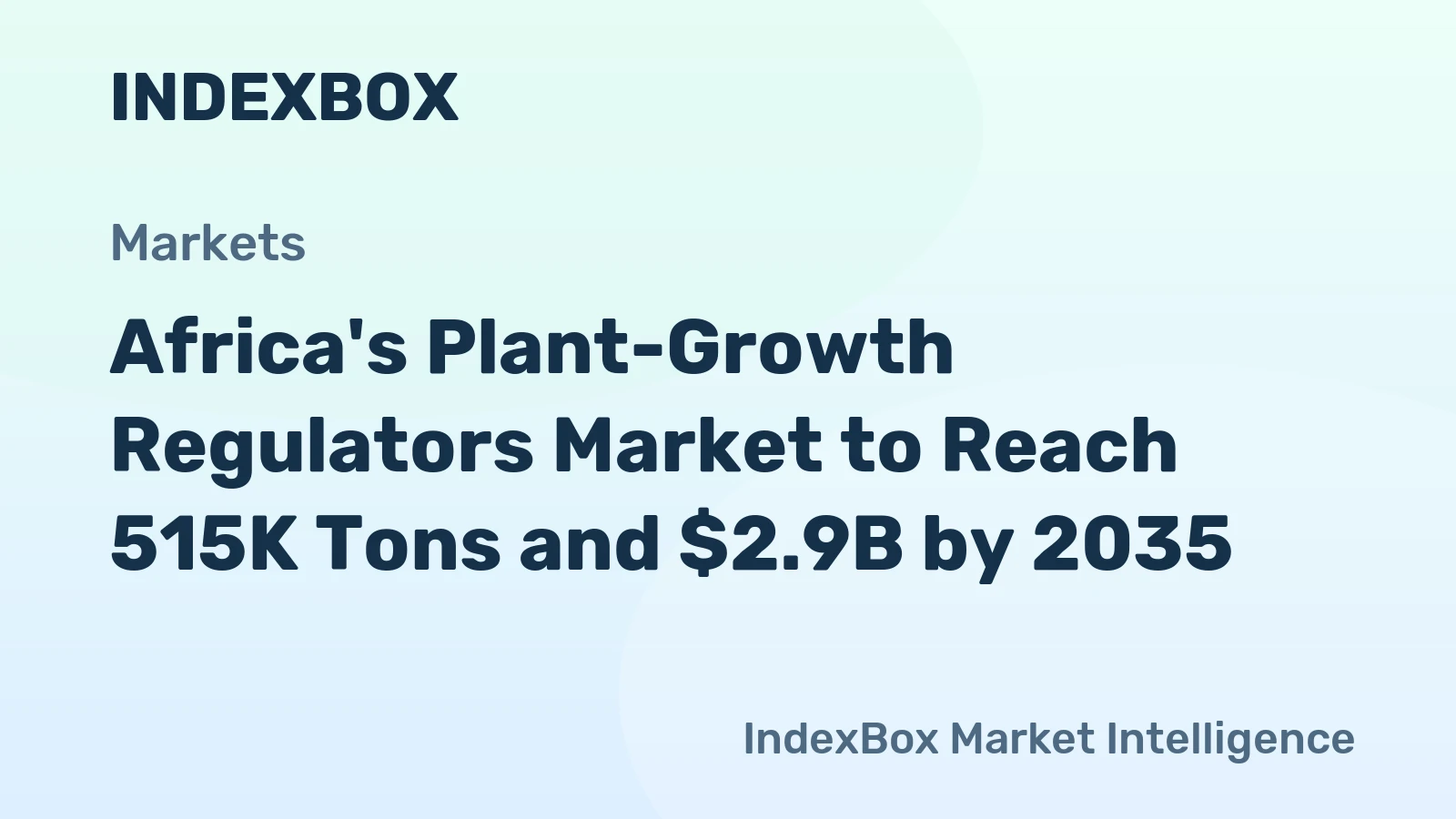 Africa's Plant-Growth Regulators Market to Reach 515K Tons and $2.9B by 2035