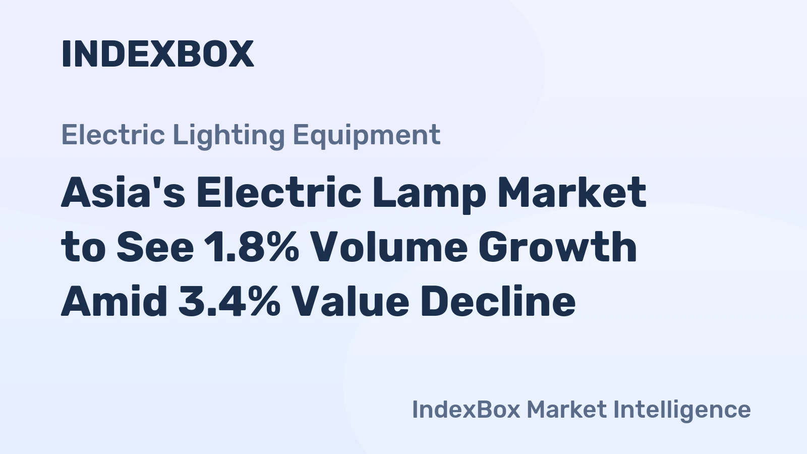 Asia's Electric Lamp Market to See 1.8% Volume Growth Amid 3.4% Value Decline