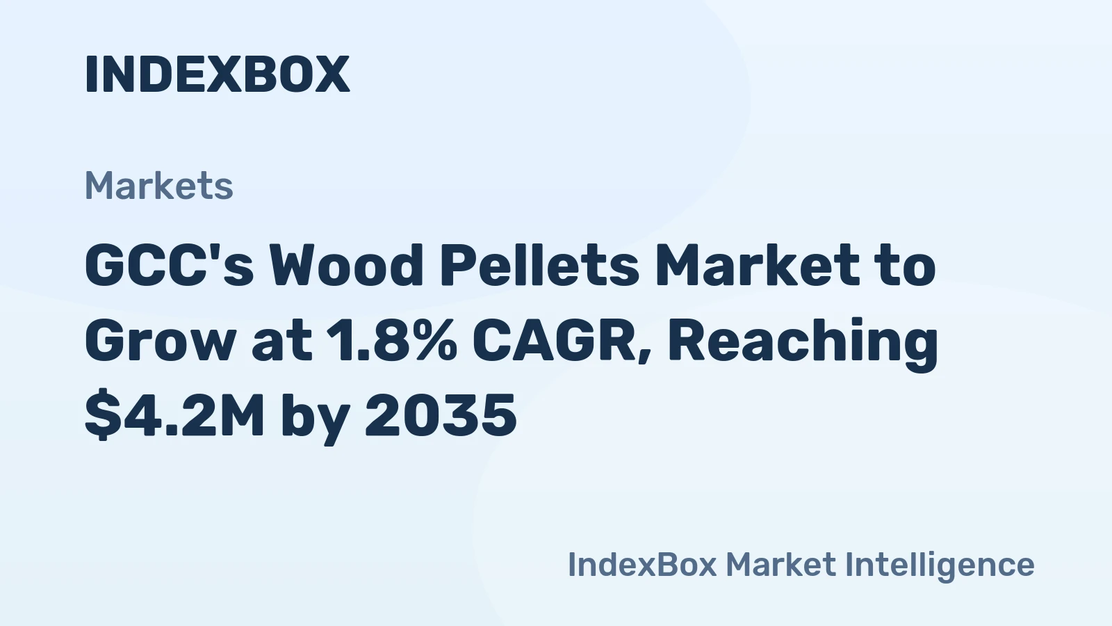 GCC's Wood Pellets Market to Grow at 1.8% CAGR, Reaching $4.2M by 2035