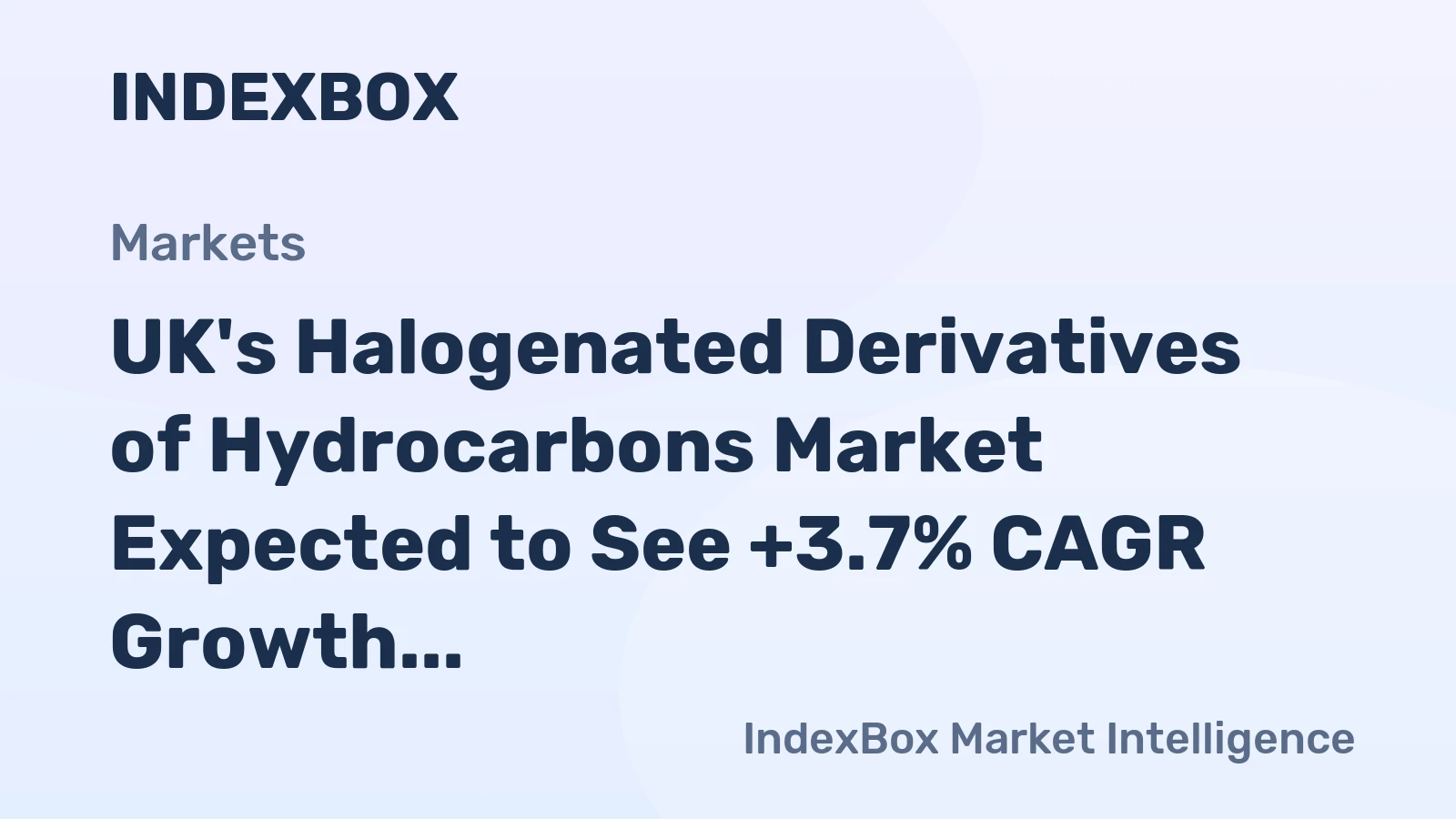 UK's Halogenated Derivatives of Hydrocarbons Market Expected to See +3.7% CAGR Growth Through 2035