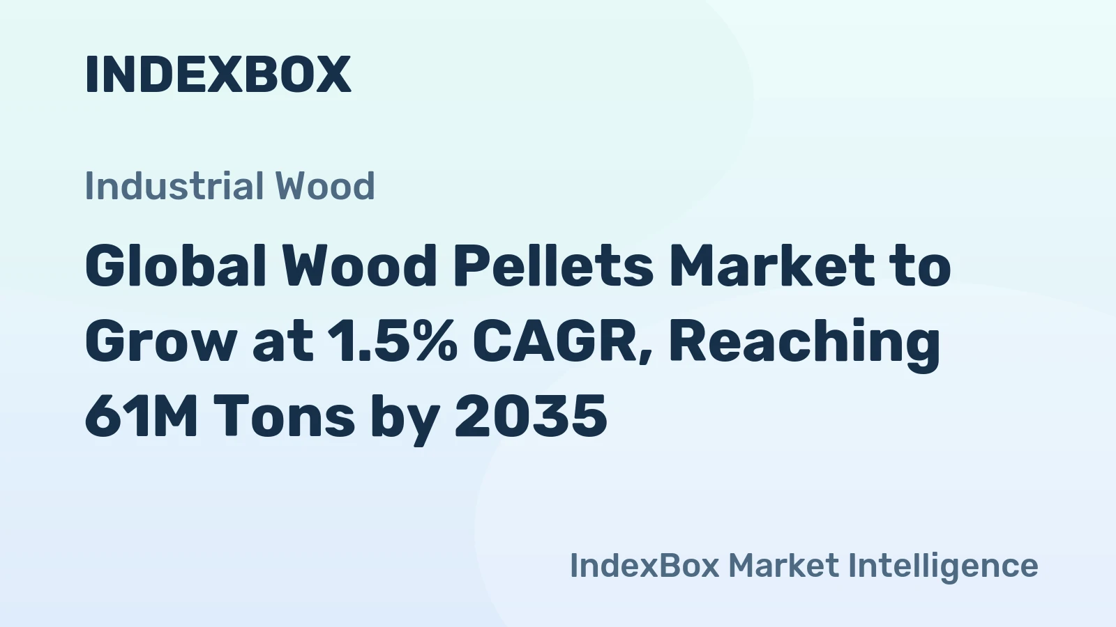 Global Wood Pellets Market to Grow at 1.5% CAGR, Reaching 61M Tons by 2035