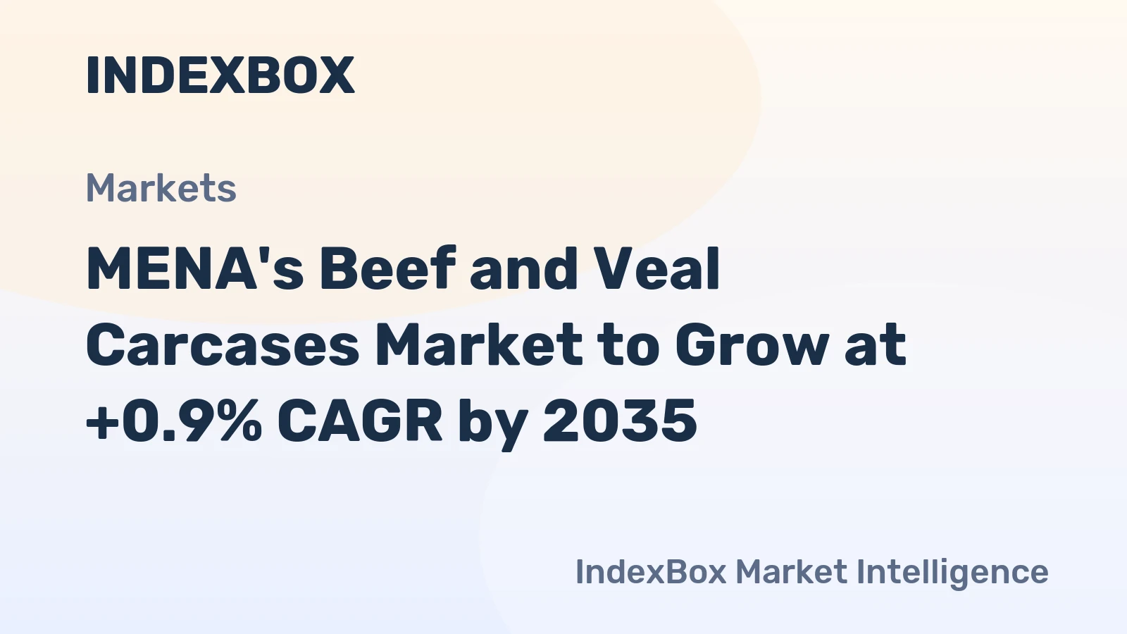 MENA's Beef and Veal Carcases Market to Grow at +0.9% CAGR by 2035