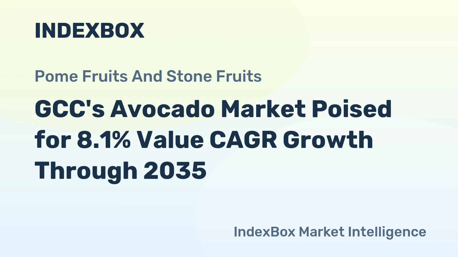 GCC's Avocado Market Poised for 8.1% Value CAGR Growth Through 2035