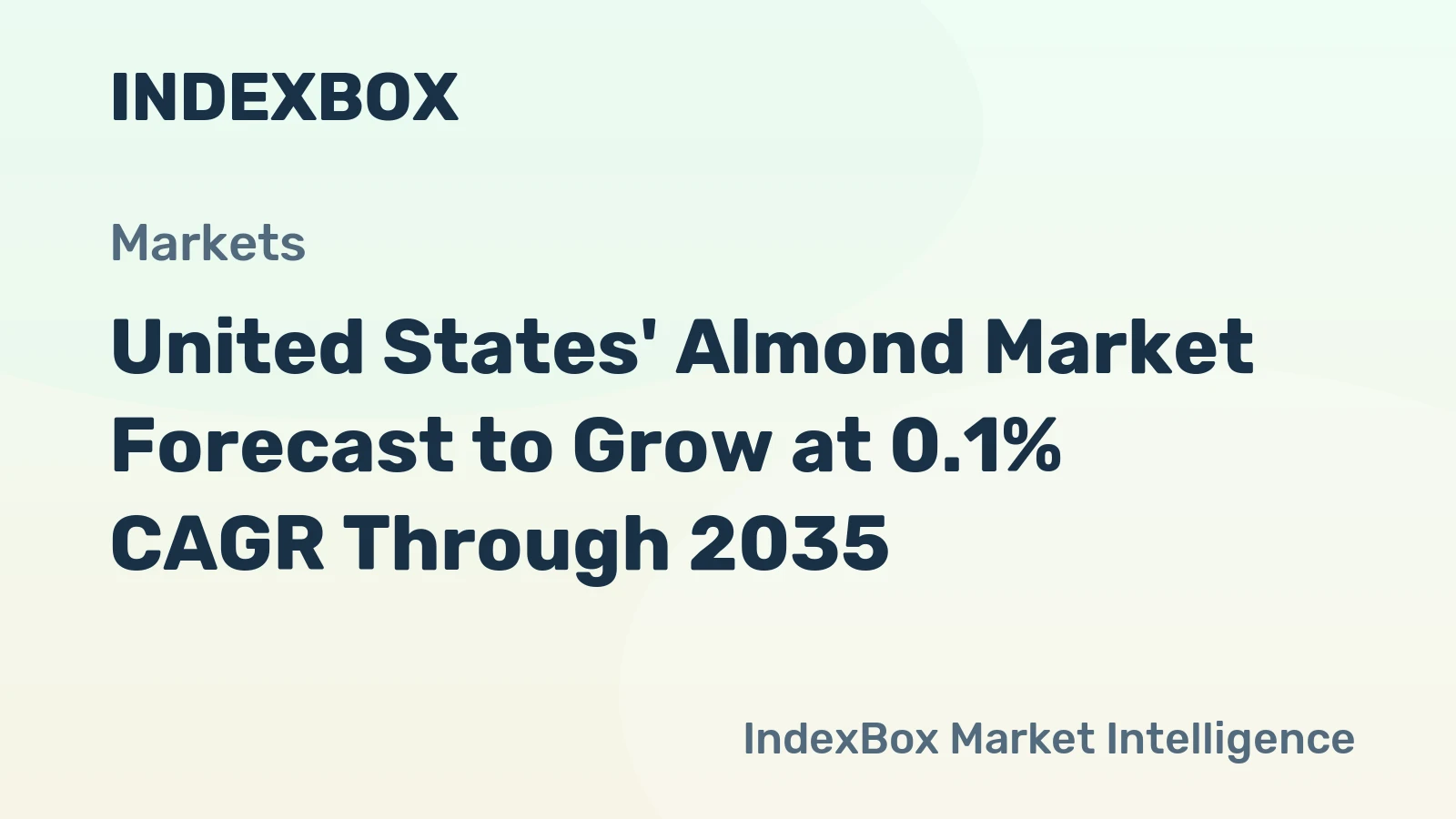 United States' Almond Market Forecast to Grow at 0.1% CAGR Through 2035