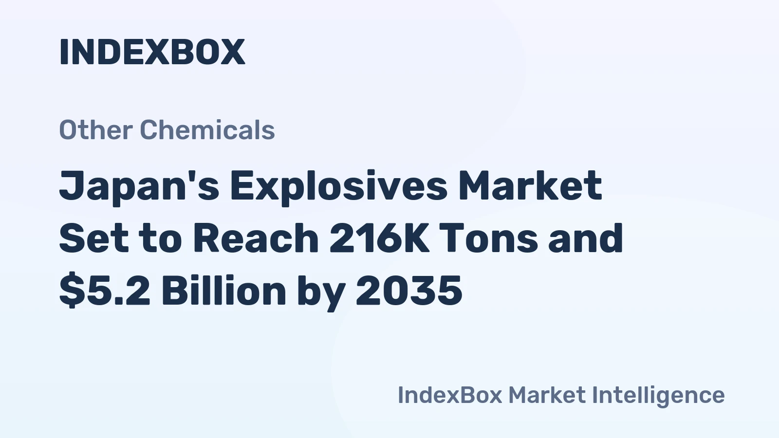Japan's Explosives Market Set to Reach 216K Tons and $5.2 Billion by 2035