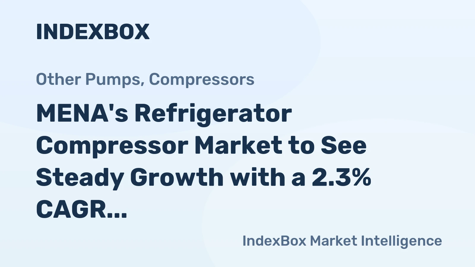 MENA's Refrigerator Compressor Market to See Steady Growth with a 2.3% CAGR Through 2035