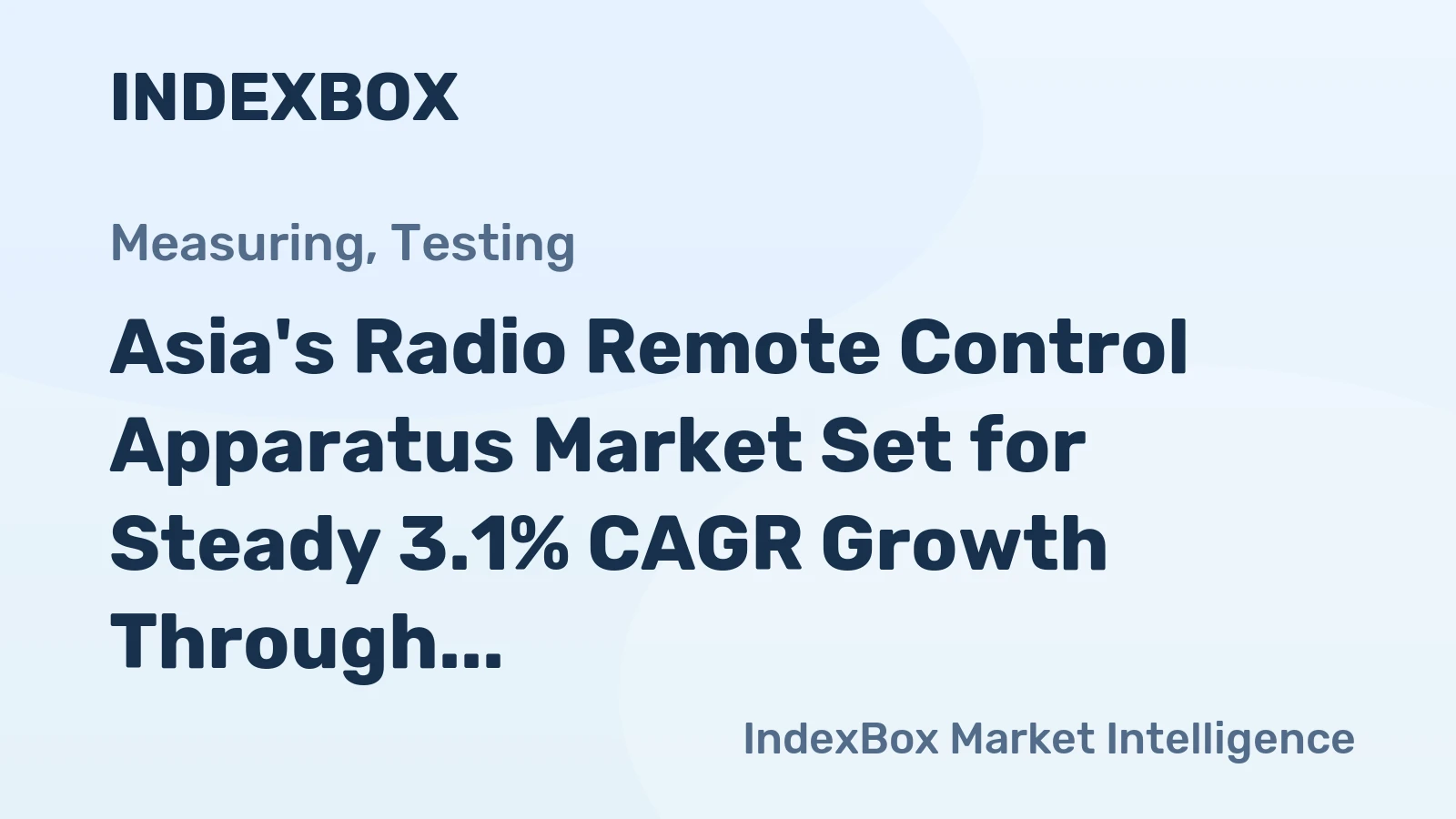 Asia's Radio Remote Control Apparatus Market Set for Steady 3.1% CAGR Growth Through 2035