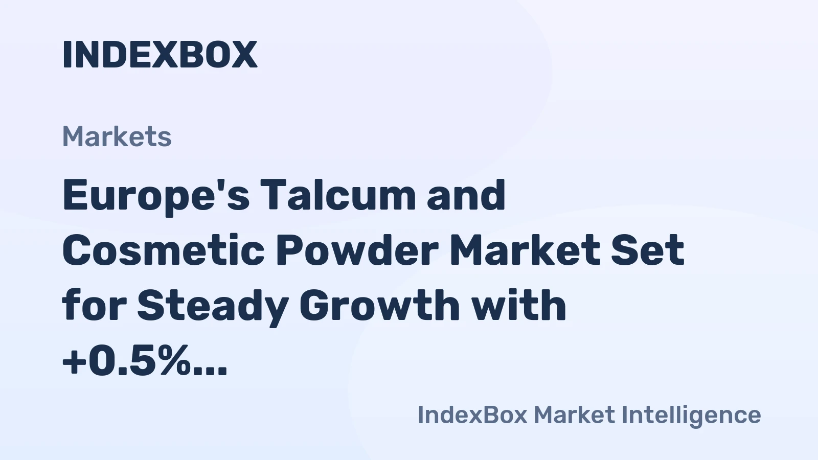 Europe's Talcum and Cosmetic Powder Market Set for Steady Growth with +0.5% CAGR Through 2035