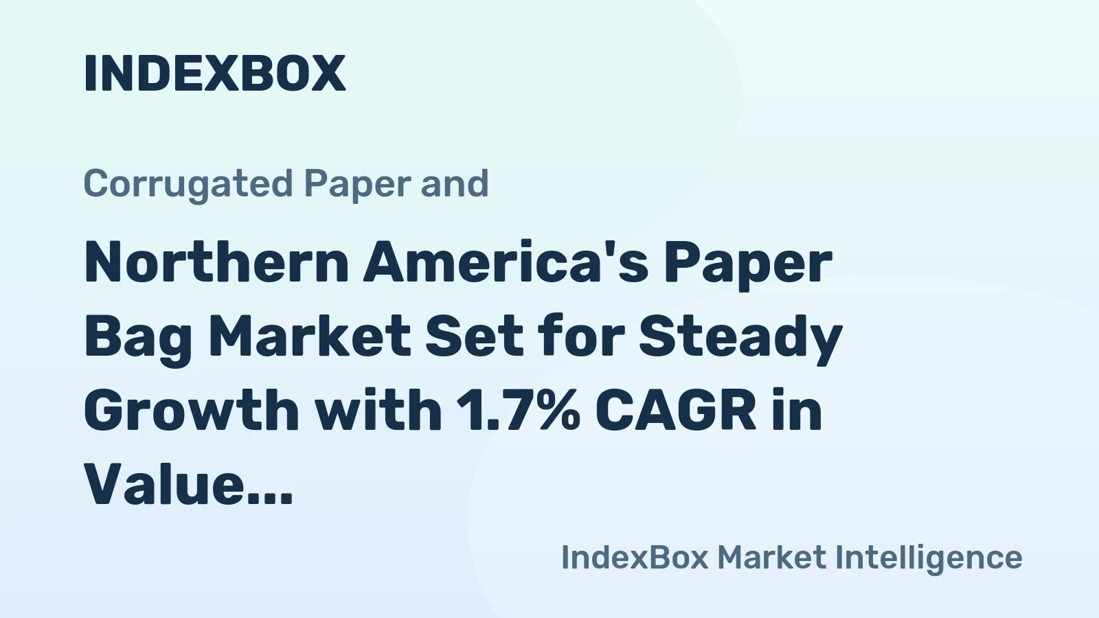 Northern America's Paper Bag Market Set for Steady Growth with 1.7% CAGR in Value