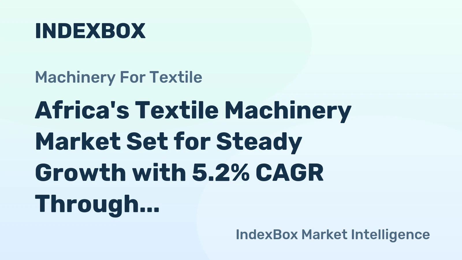 Africa's Textile Machinery Market Set for Steady Growth with 5.2% CAGR Through 2035