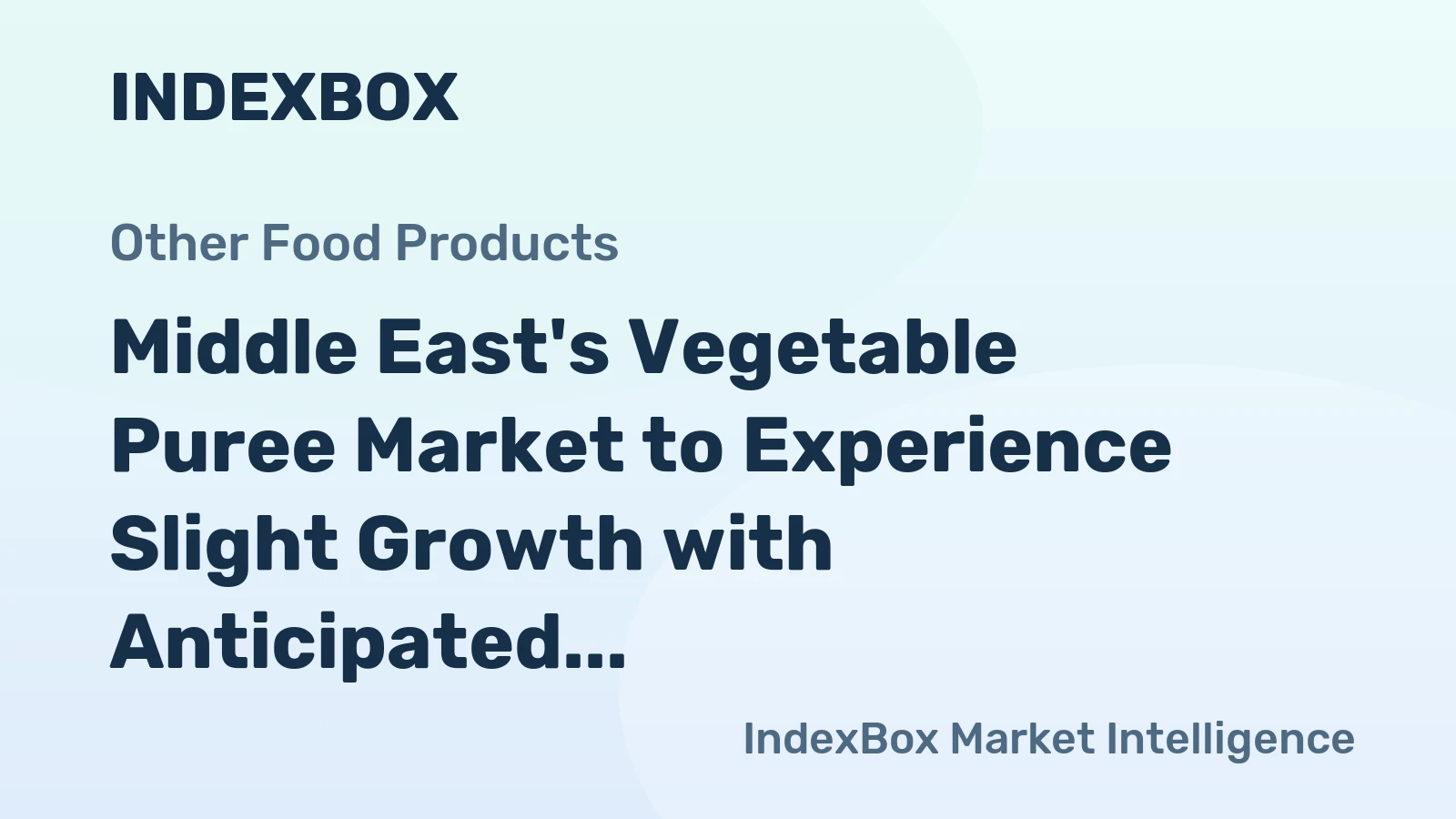 Middle East's Vegetable Puree Market to Experience Slight Growth with Anticipated CAGR of +0.5% from 2024 to 2035