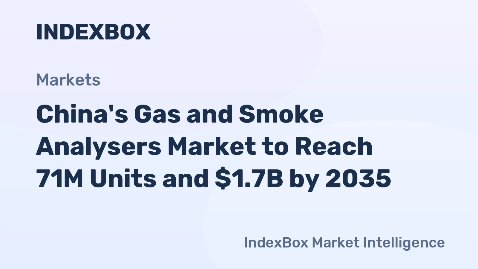 China's Gas and Smoke Analysers Market to Reach 71M Units and $1.7B by 2035