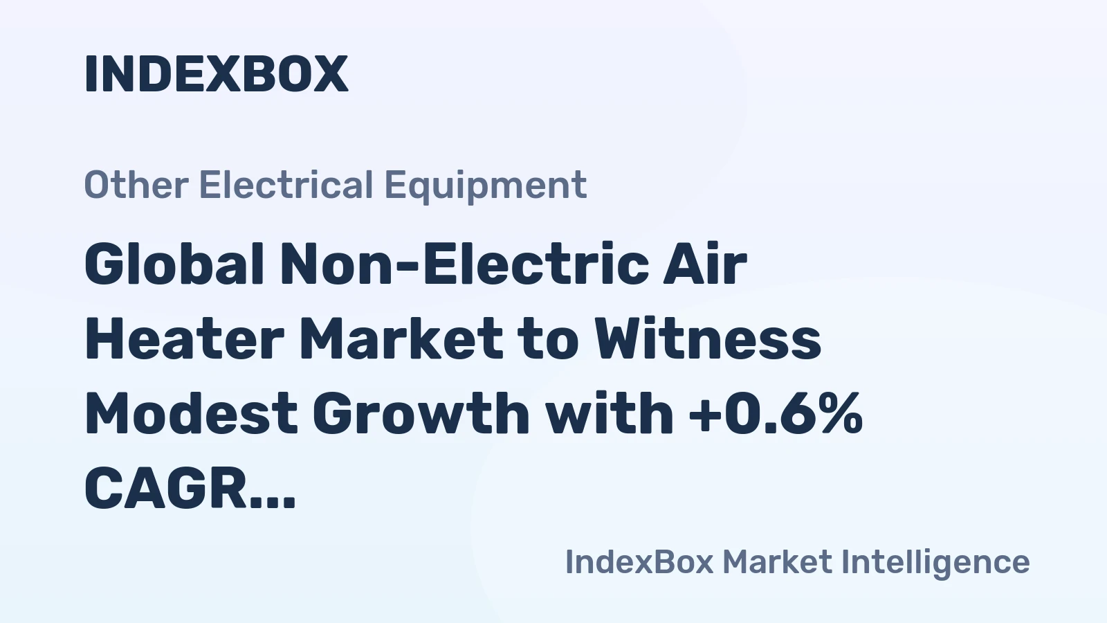Global Non-Electric Air Heater Market to Witness Modest Growth with +0.6% CAGR from 2024-2035