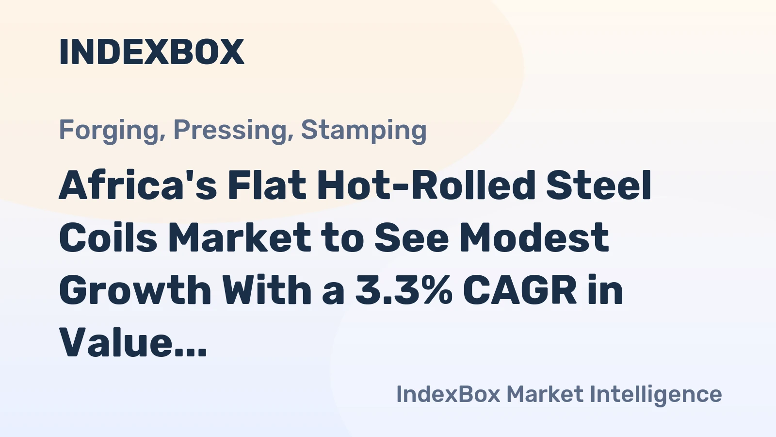 Africa's Flat Hot-Rolled Steel Coils Market to See Modest Growth With a 3.3% CAGR in Value Through 2035