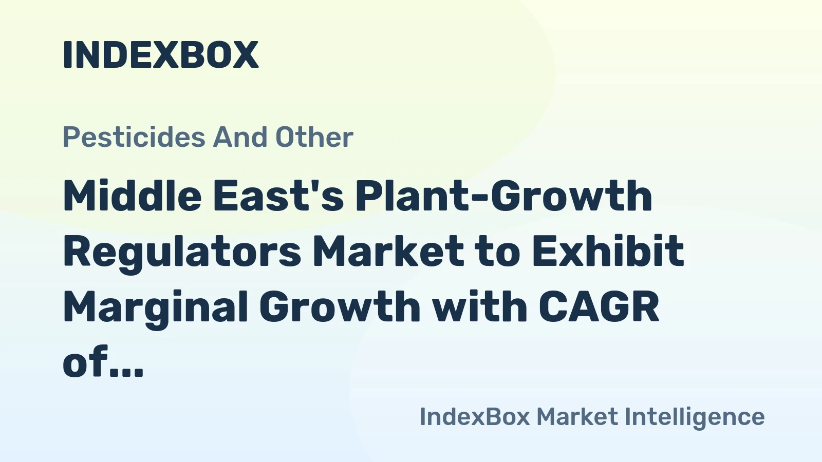 Middle East's Plant-Growth Regulators Market to Exhibit Marginal Growth with CAGR of +0.1% through 2035