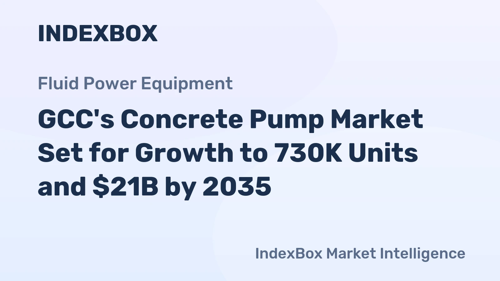 GCC's Concrete Pump Market Set for Growth to 730K Units and $21B by 2035