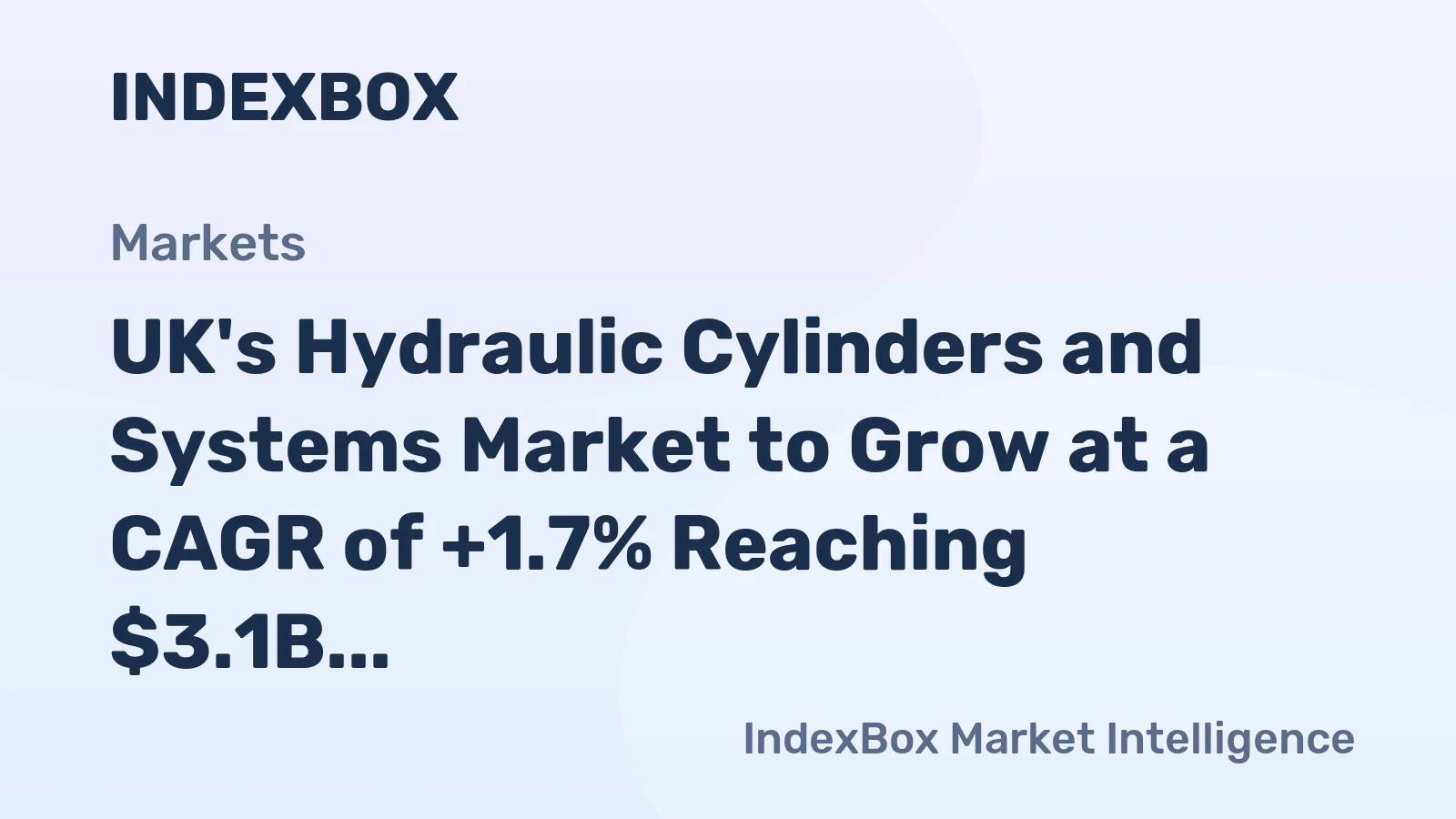 UK's Hydraulic Cylinders and Systems Market to Grow at a CAGR of +1.7% Reaching $3.1B by 2035