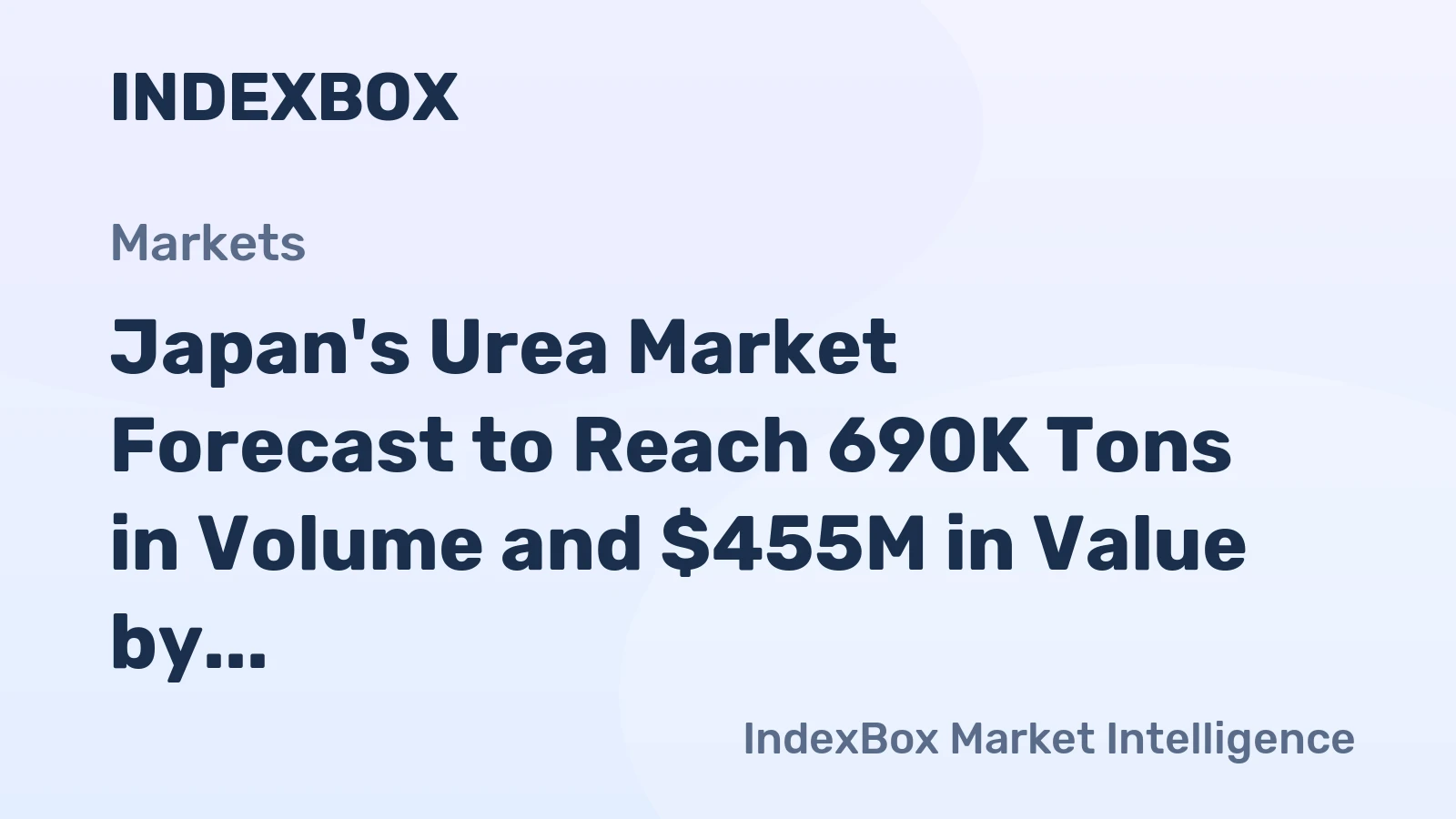 Japan's Urea Market Forecast to Reach 690K Tons in Volume and $455M in Value by 2035