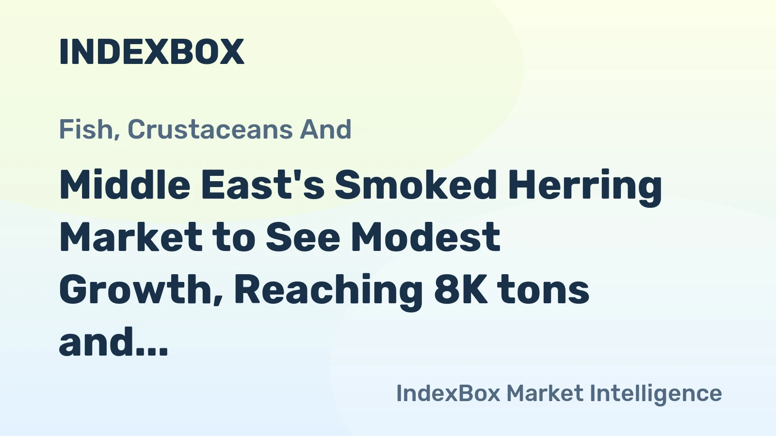Middle East's Smoked Herring Market to See Modest Growth, Reaching 8K tons and $31M by 2035