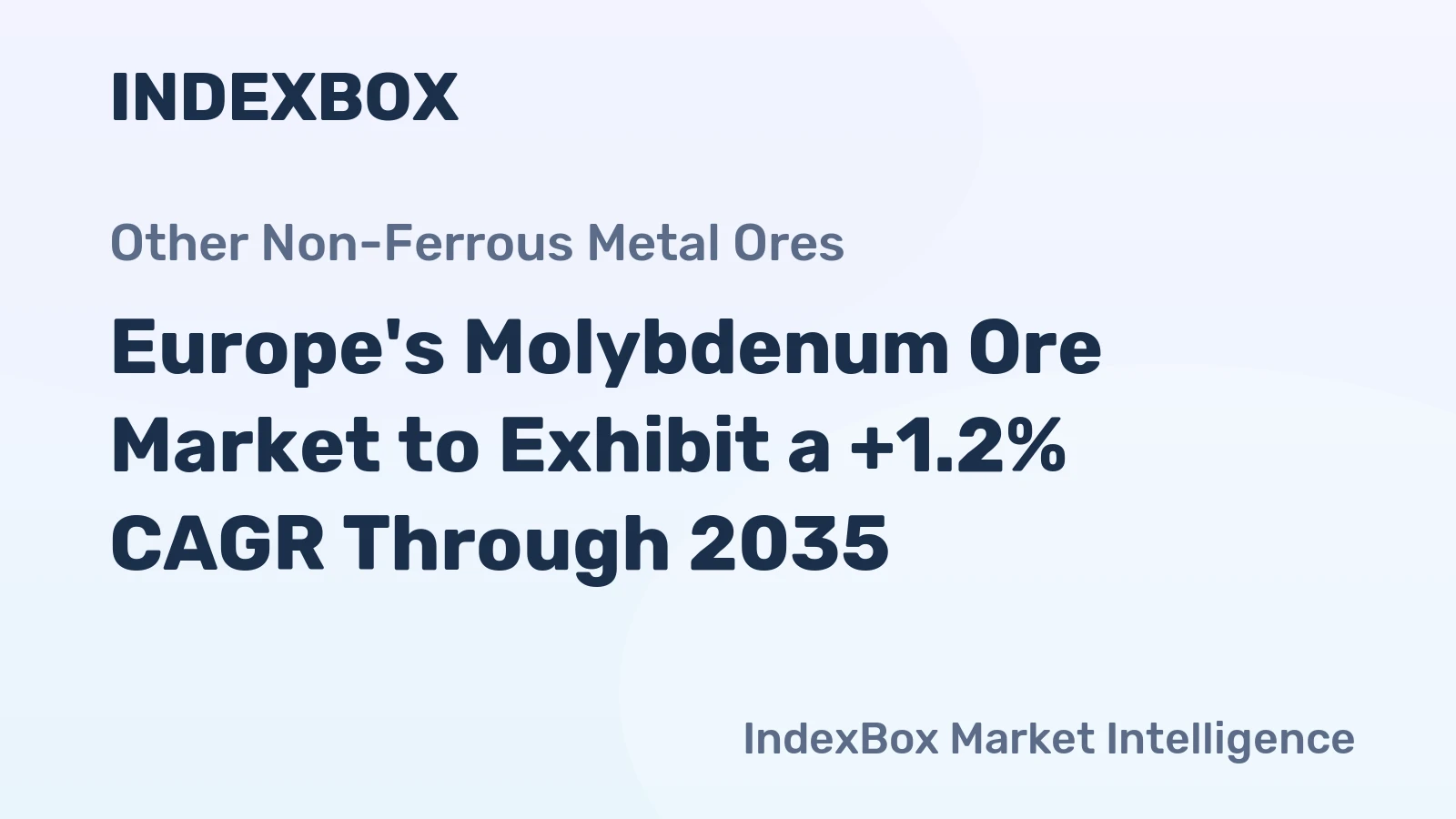 Europe's Molybdenum Ore Market to Exhibit a +1.2% CAGR Through 2035