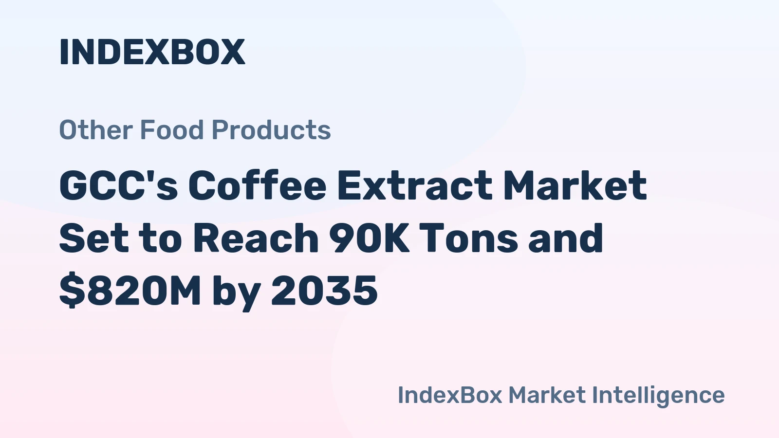 GCC's Coffee Extract Market Set to Reach 90K Tons and $820M by 2035