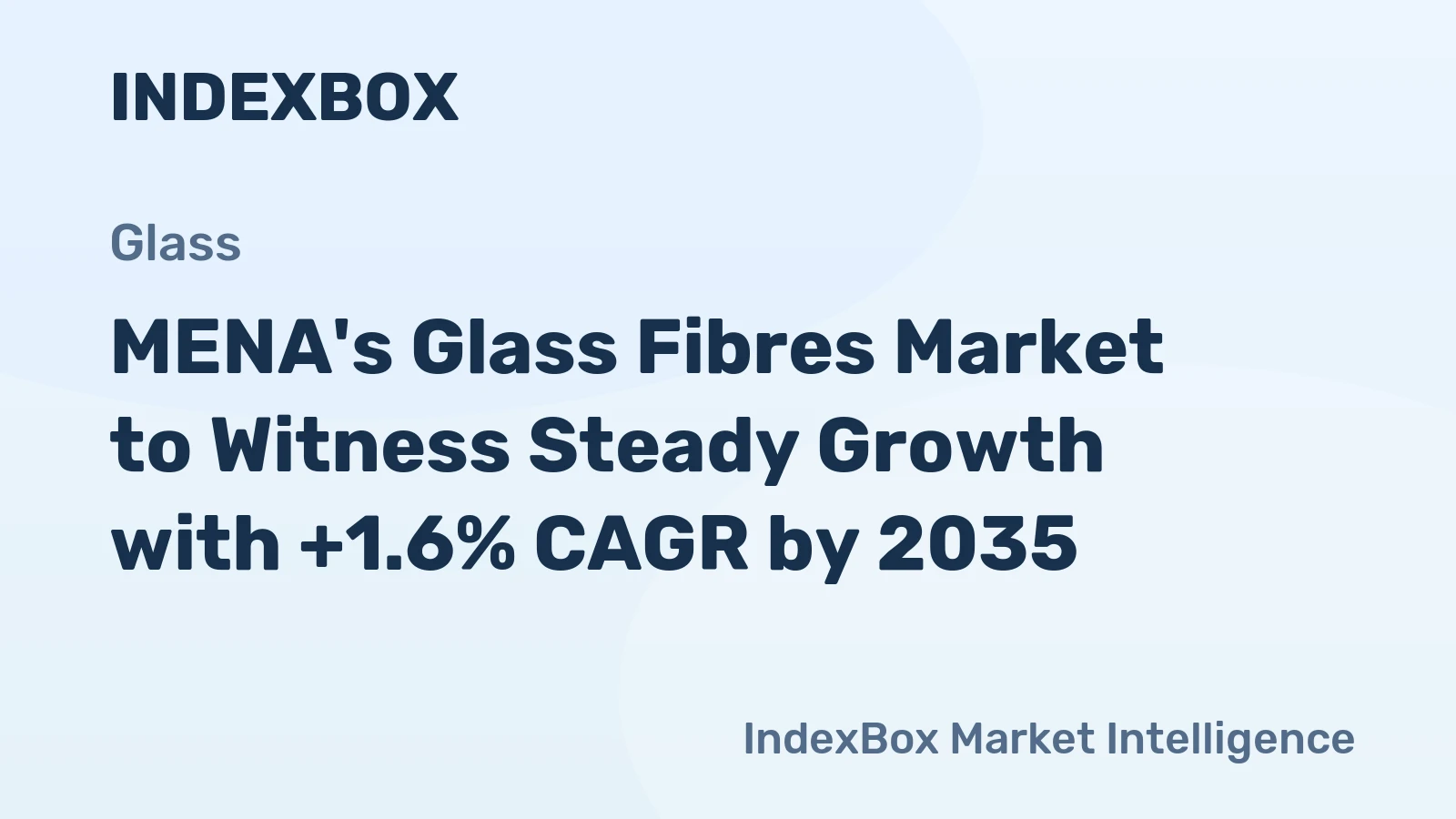 MENA's Glass Fibres Market to Witness Steady Growth with +1.6% CAGR by 2035