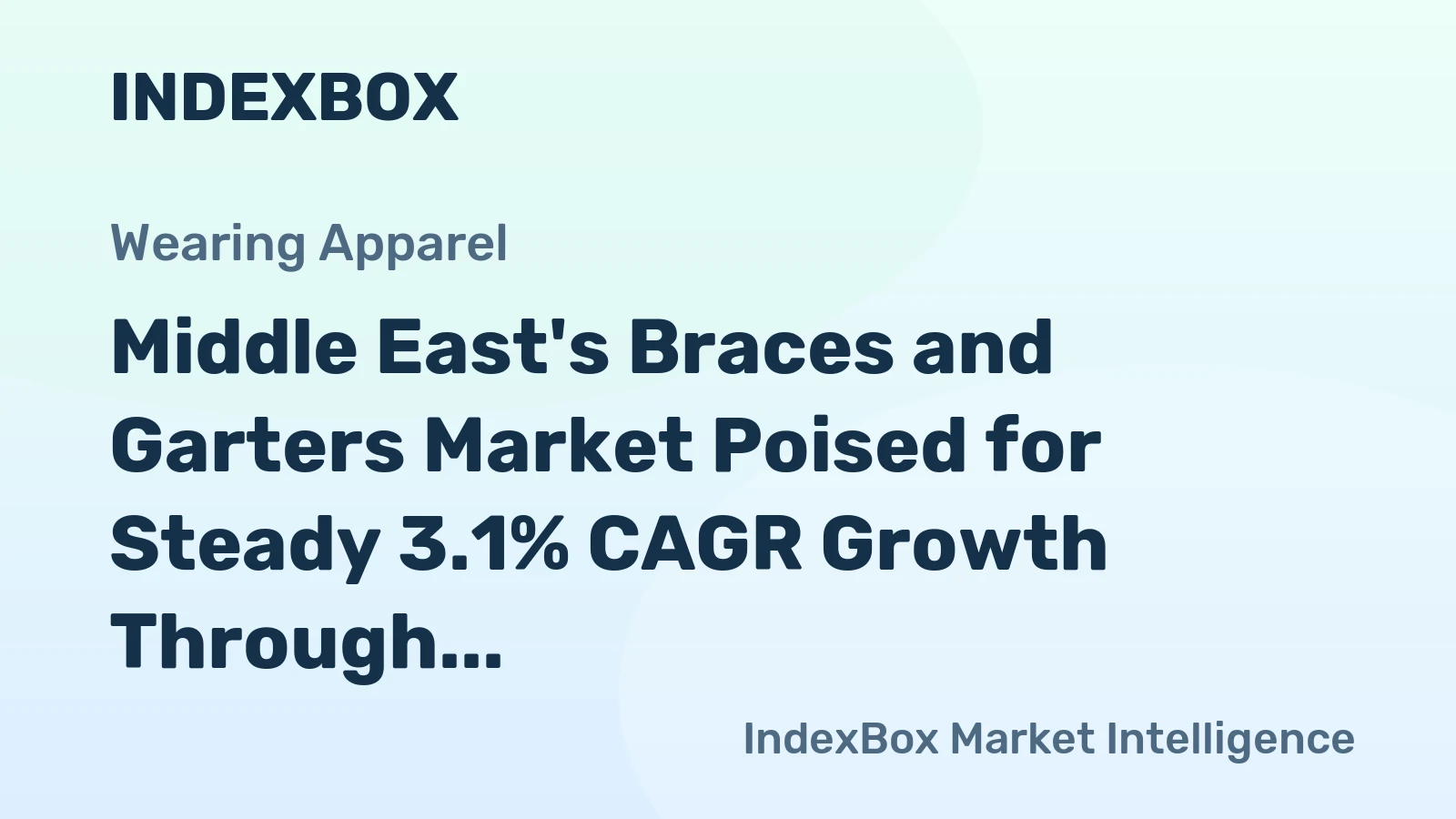 Middle East's Braces and Garters Market Poised for Steady 3.1% CAGR Growth Through 2035