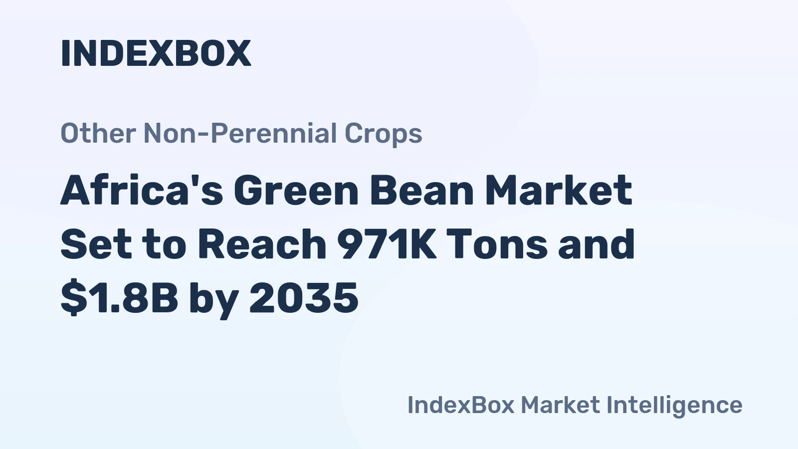Africa's Green Bean Market Set to Reach 971K Tons and $1.8B by 2035