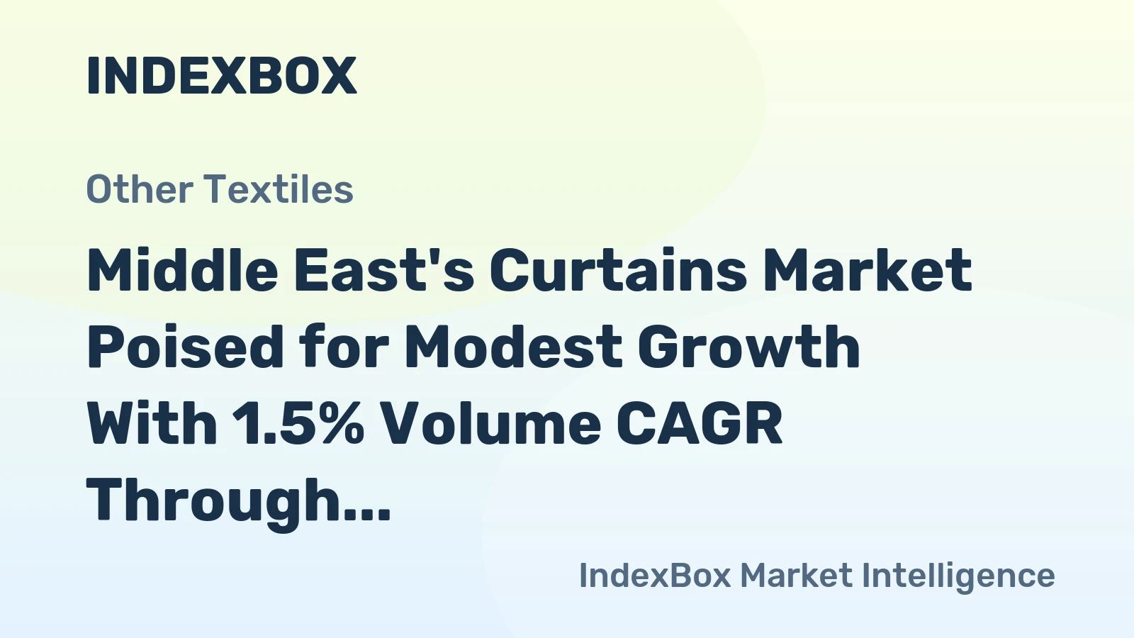 Middle East's Curtains Market Poised for Modest Growth With 1.5% Volume CAGR Through 2035