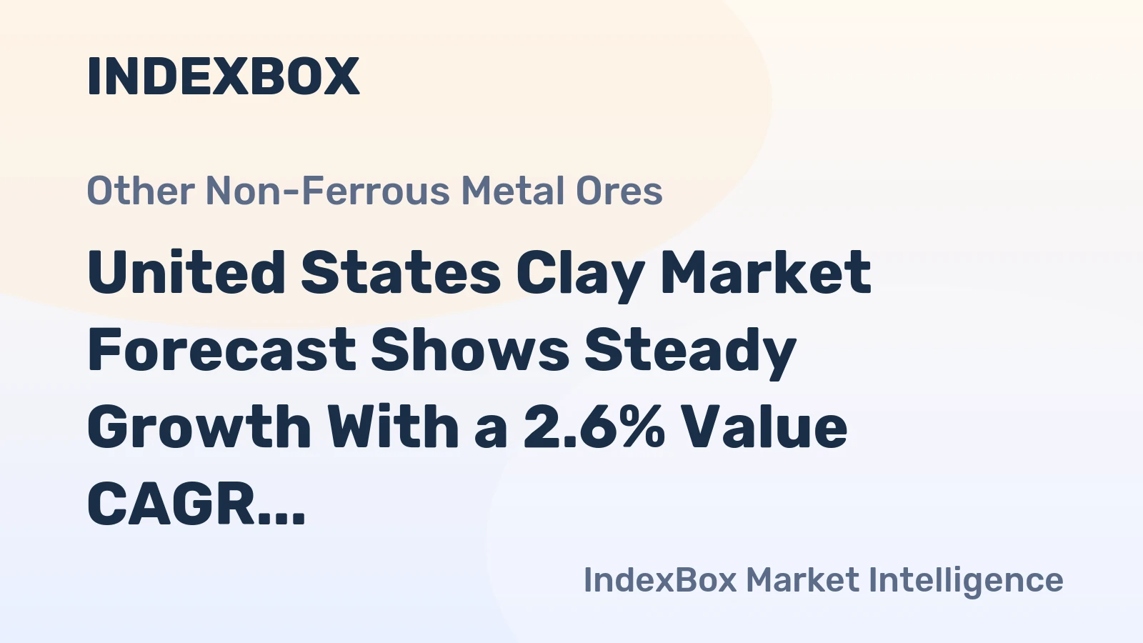 United States Clay Market Forecast Shows Steady Growth With a 2.6% Value CAGR Through 2035