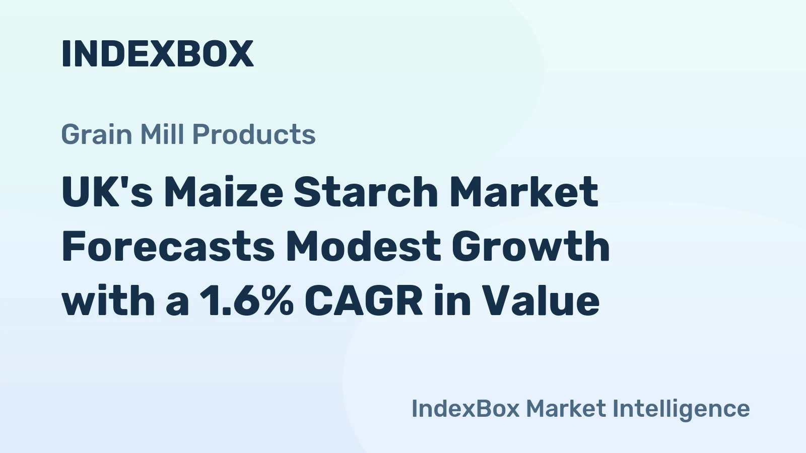 UK's Maize Starch Market Forecasts Modest Growth with a 1.6% CAGR in Value
