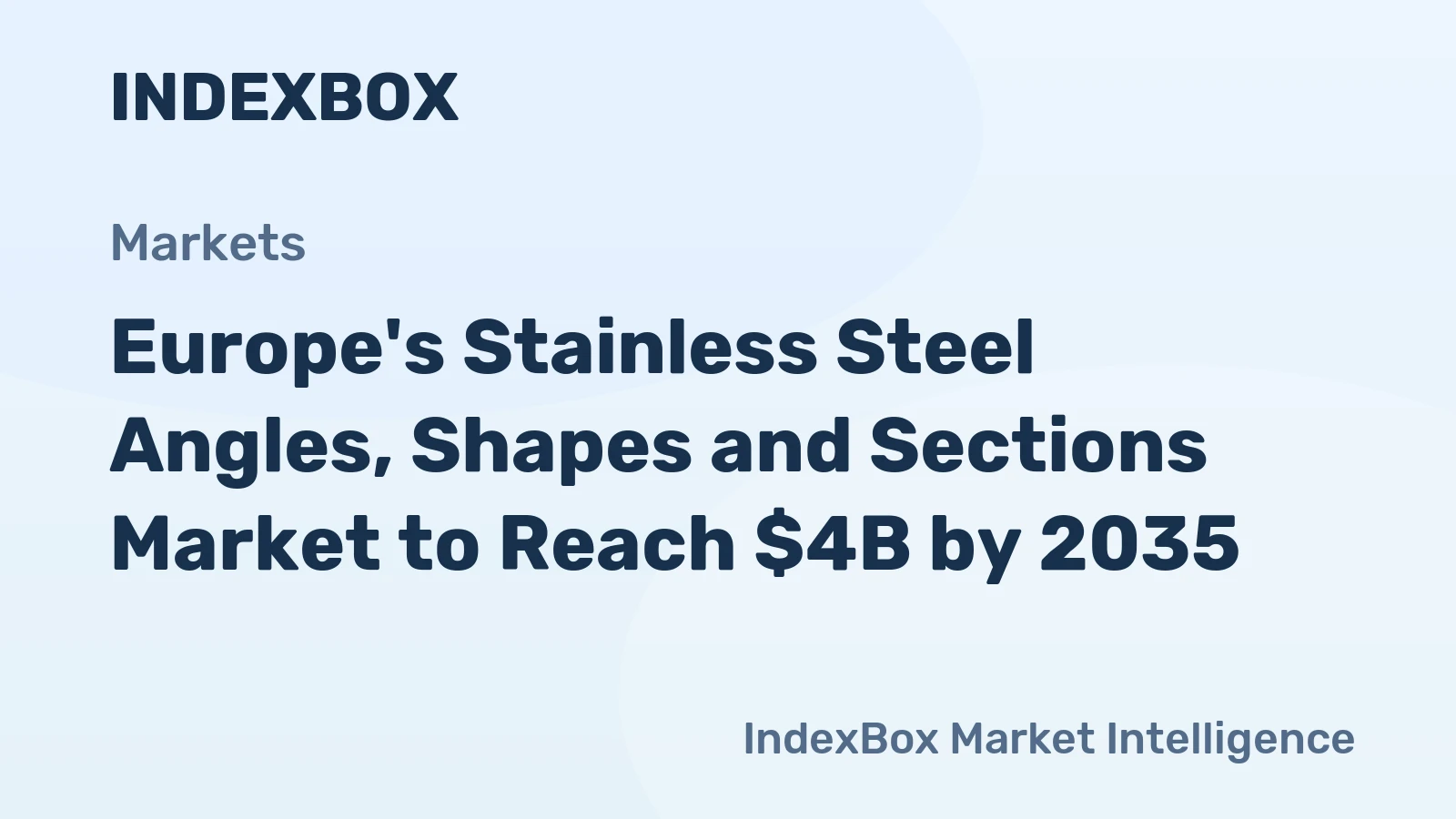 Europe's Stainless Steel Angles, Shapes and Sections Market to Reach $4B by 2035