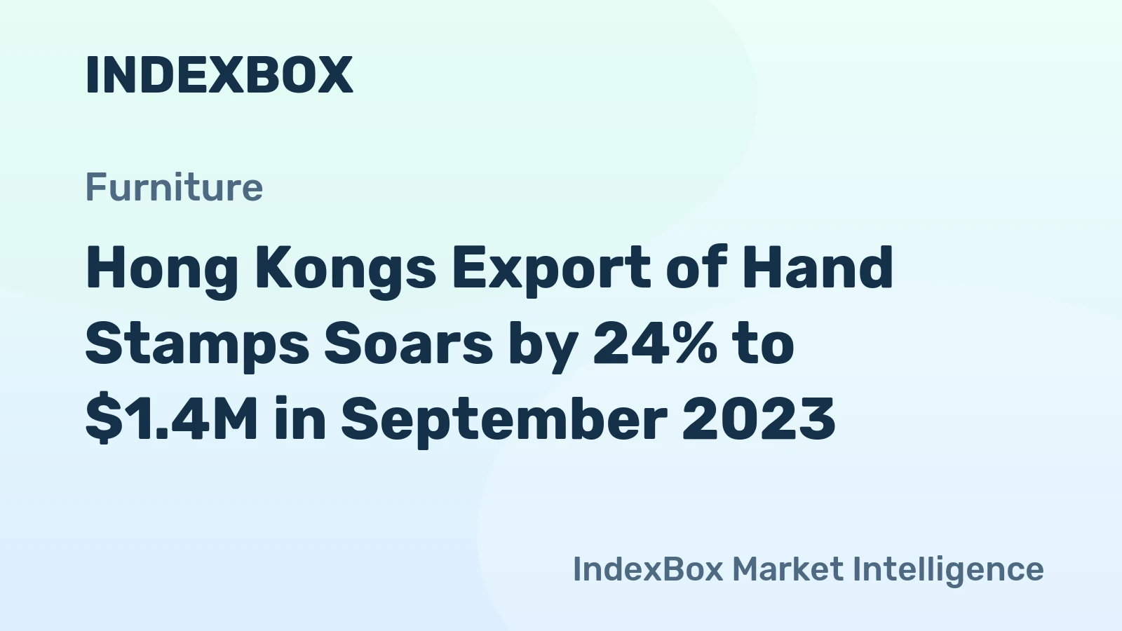 Hong Kongs Export of Hand Stamps Soars by 24% to $1.4M in September 2023