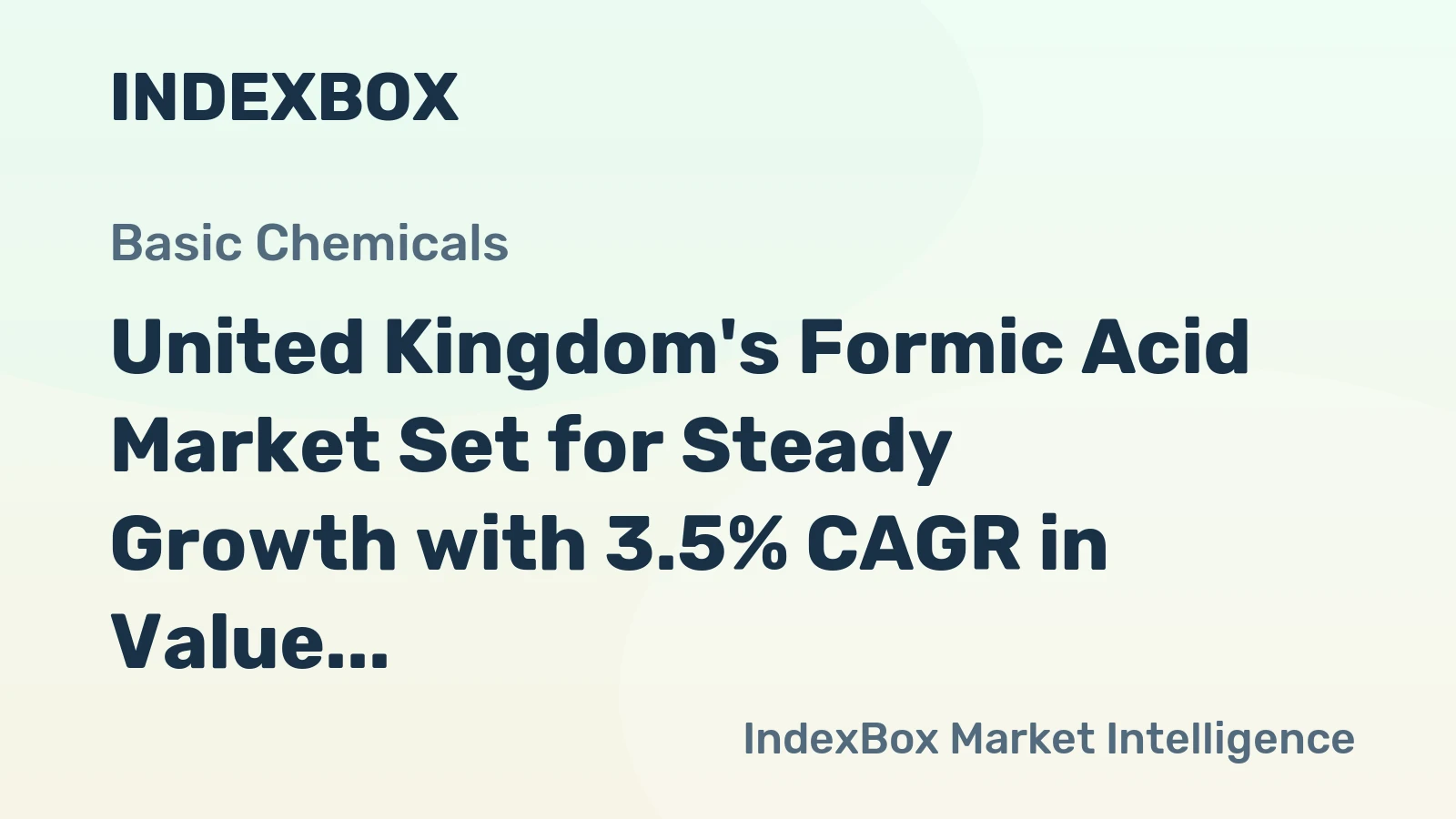United Kingdom's Formic Acid Market Set for Steady Growth with 3.5% CAGR in Value