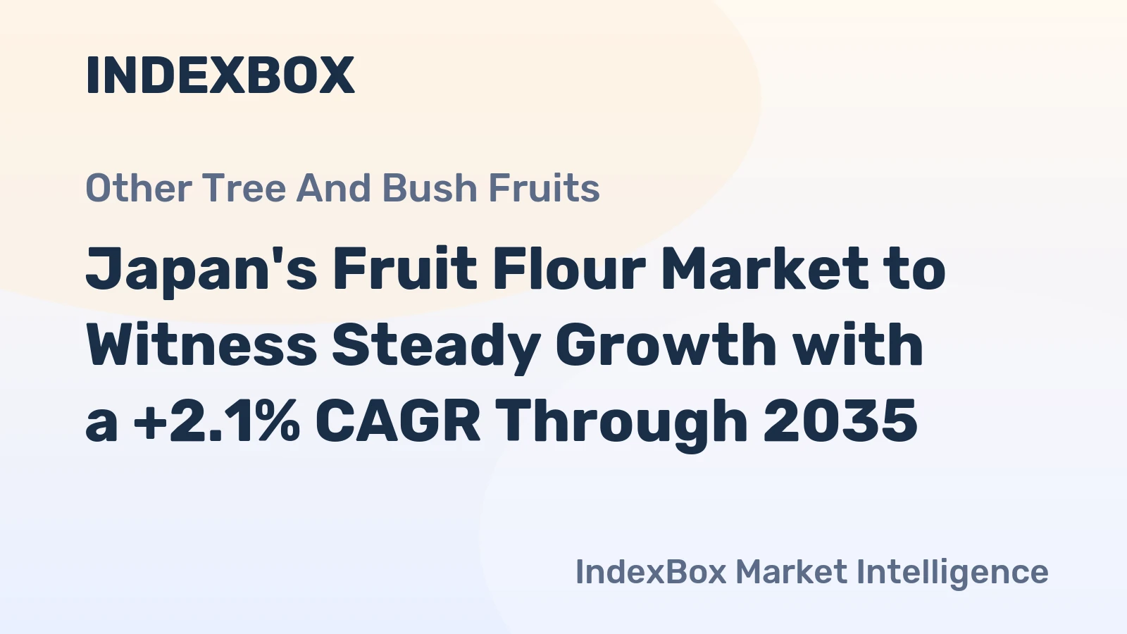 Japan's Fruit Flour Market to Witness Steady Growth with a +2.1% CAGR Through 2035