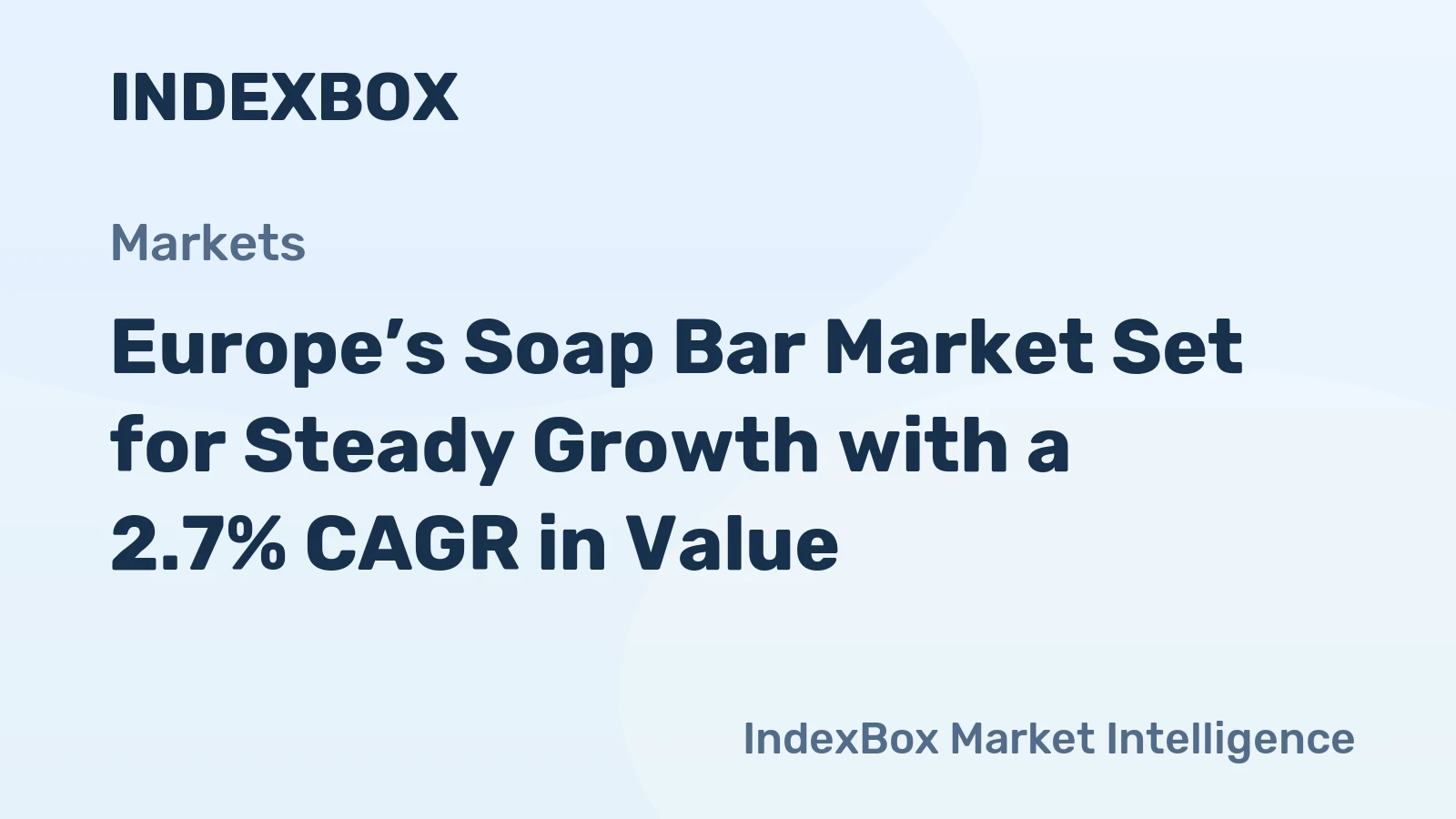 Europe’s Soap Bar Market Set for Steady Growth with a 2.7% CAGR in Value