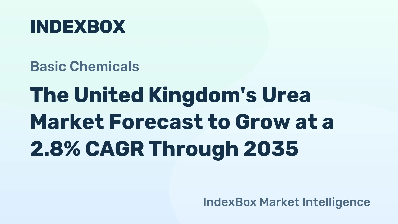 The United Kingdom's Urea Market Forecast to Grow at a 2.8% CAGR Through 2035