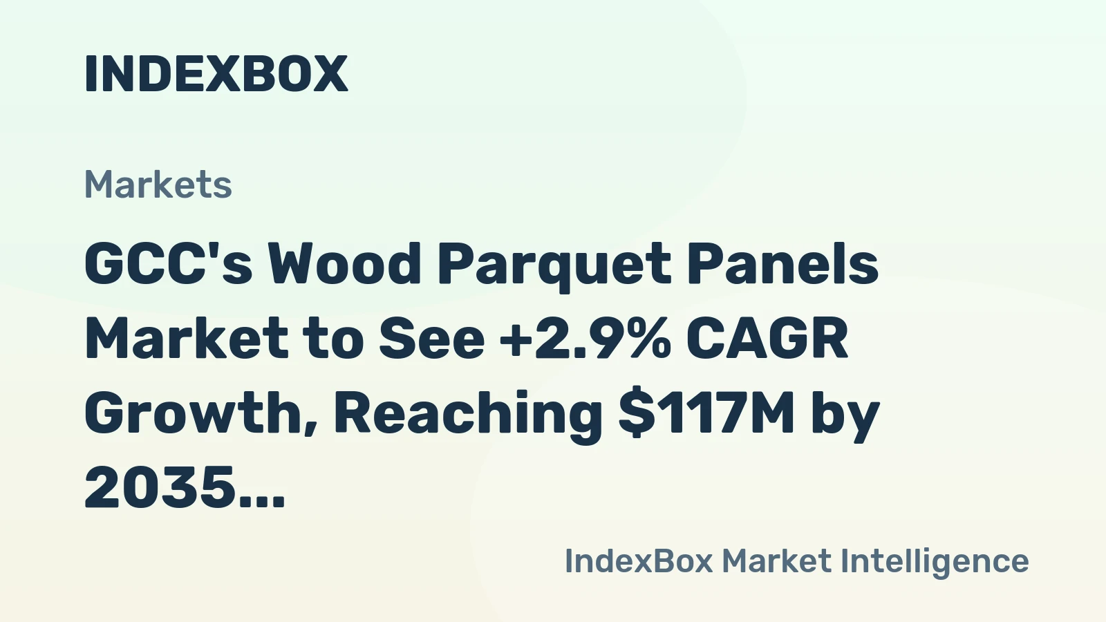 GCC's Wood Parquet Panels Market to See +2.9% CAGR Growth, Reaching $117M by 2035