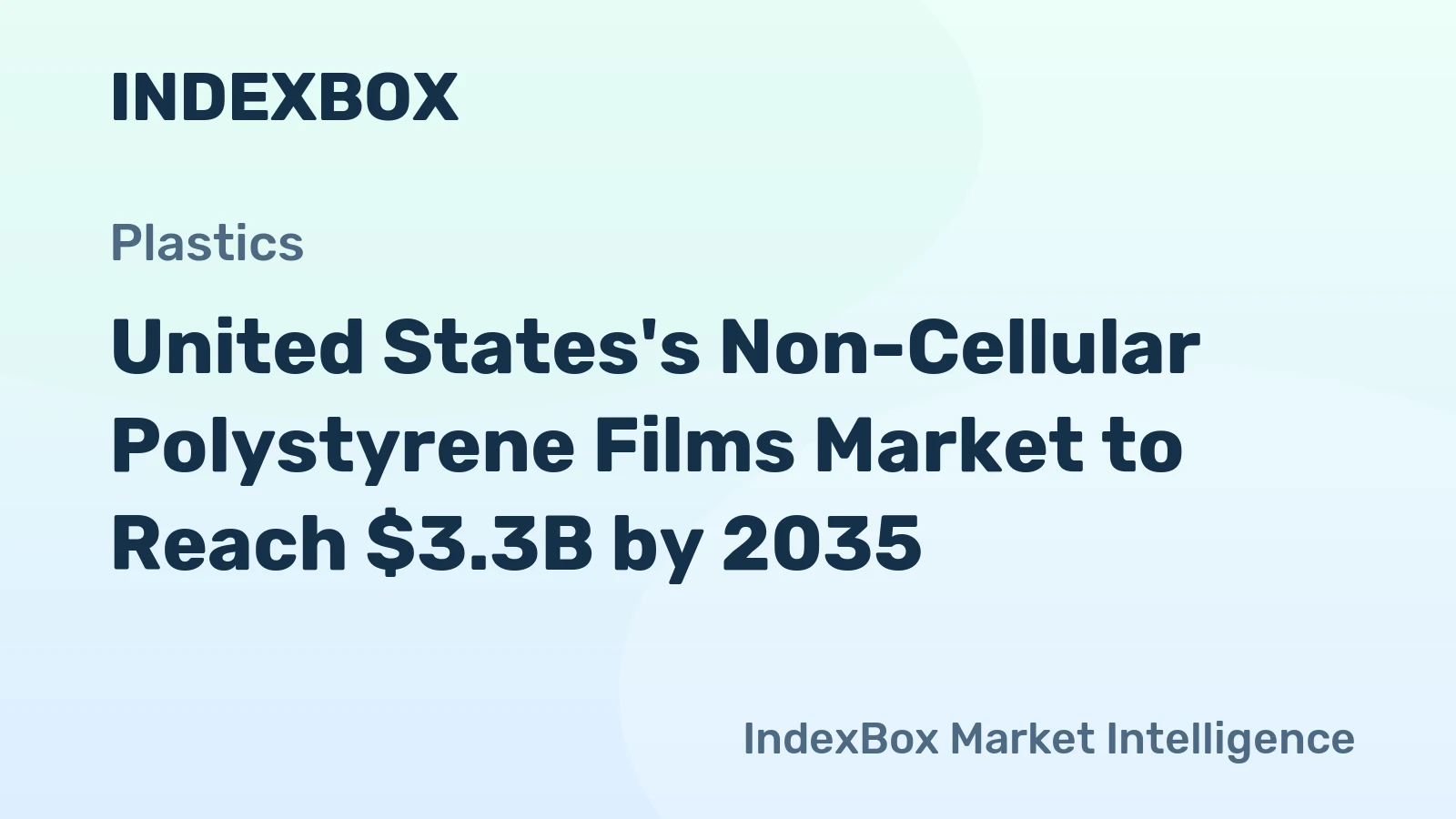 United States's Non-Cellular Polystyrene Films Market to Reach $3.3B by 2035