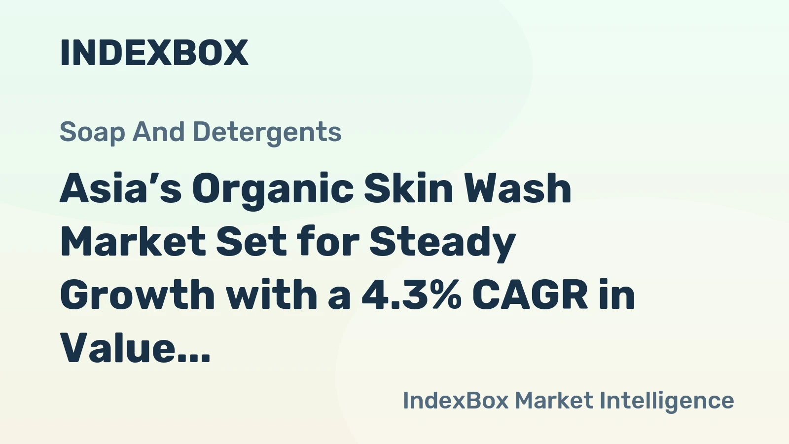 Asia’s Organic Skin Wash Market Set for Steady Growth with a 4.3% CAGR in Value