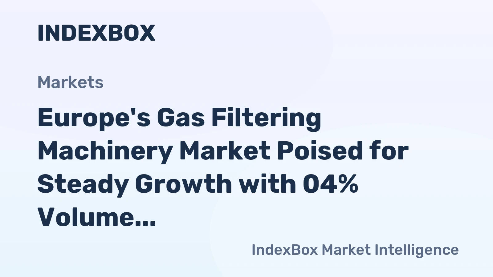 Europe's Gas Filtering Machinery Market Poised for Steady Growth with 04% Volume CAGR Through 2035