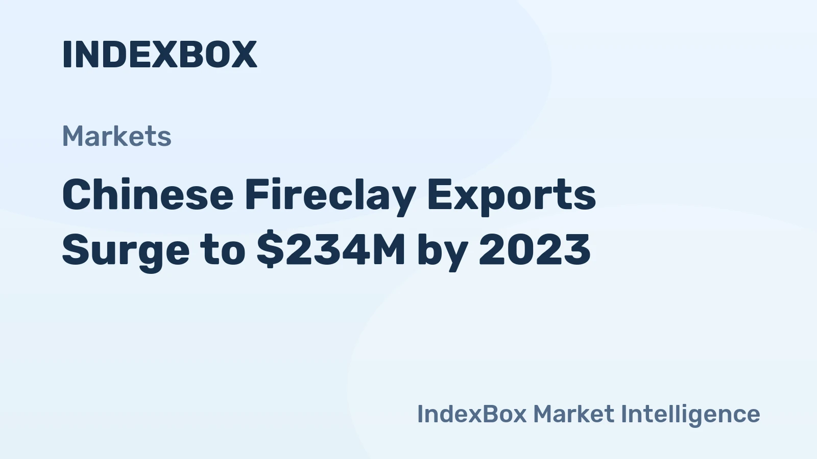 Chinese Fireclay Exports Surge to $234M by 2023
