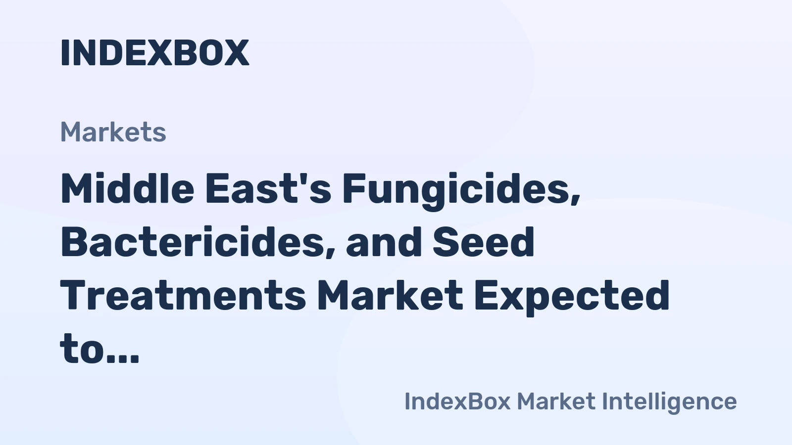Middle East's Fungicides, Bactericides, and Seed Treatments Market Expected to Reach $1.5B by 2035