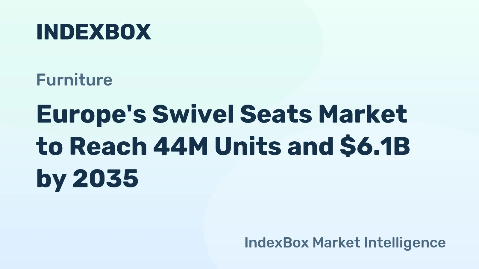 Europe's Swivel Seats Market to Reach 44M Units and $6.1B by 2035