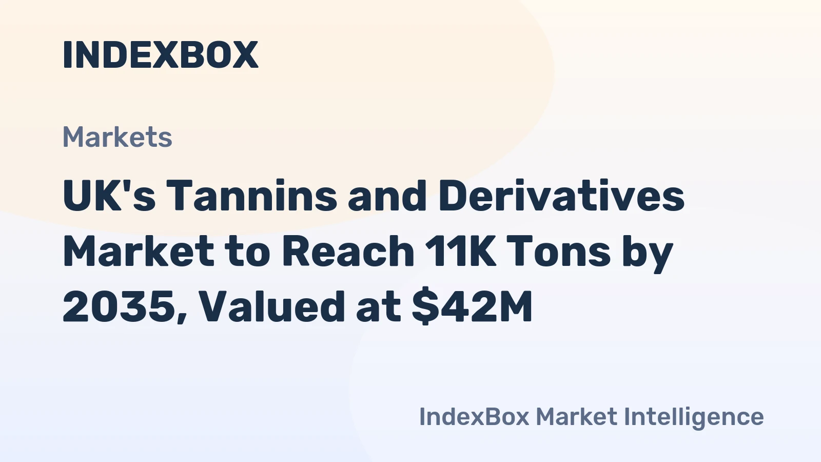 UK's Tannins and Derivatives Market to Reach 11K Tons by 2035, Valued at $42M
