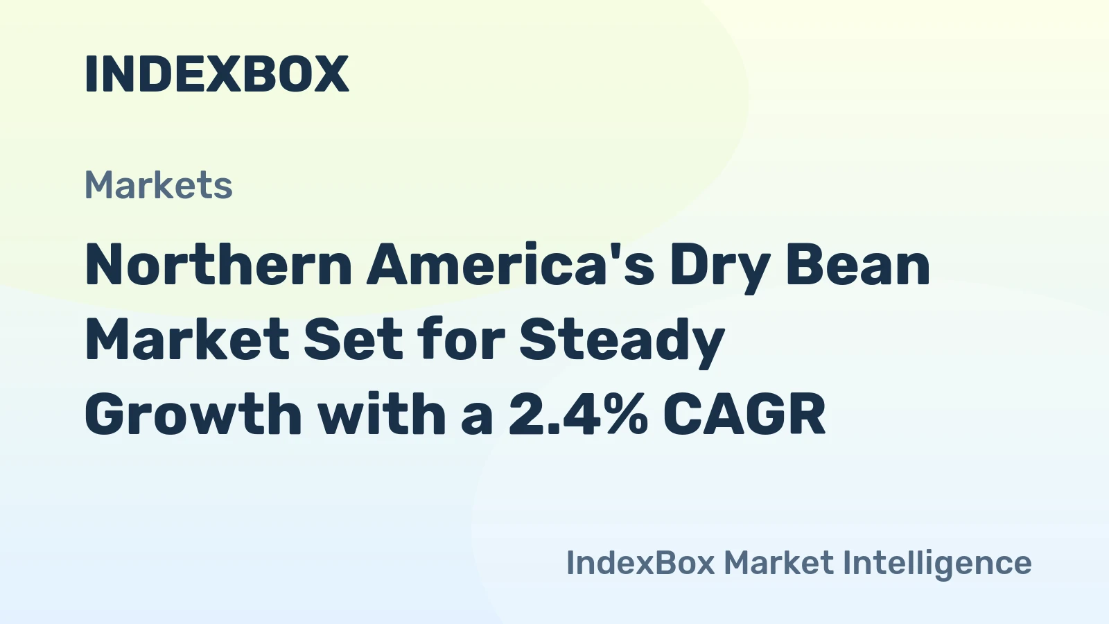 Northern America's Dry Bean Market Set for Steady Growth with a 2.4% CAGR