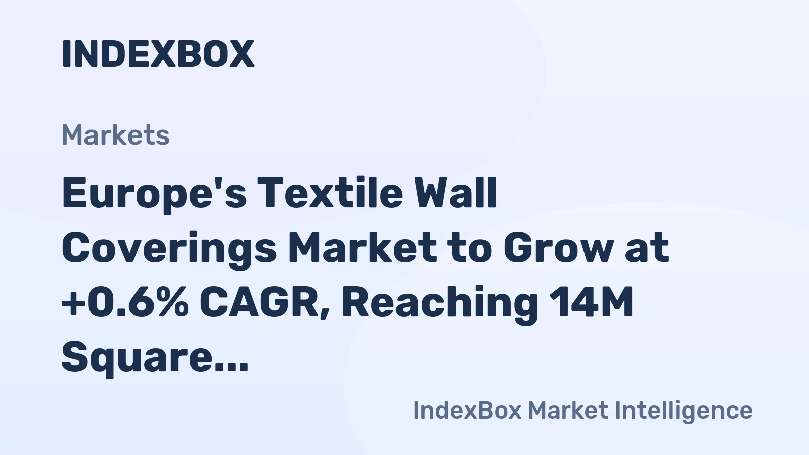 Europe's Textile Wall Coverings Market to Grow at +0.6% CAGR, Reaching 14M Square Meters by 2035