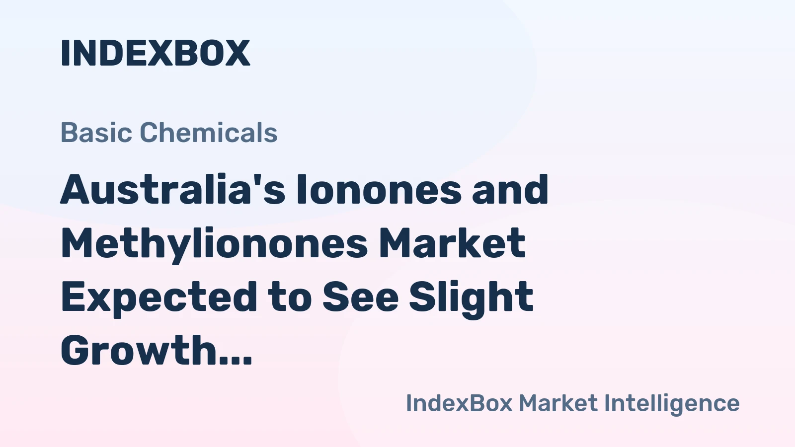 Australia's Ionones and Methylionones Market Expected to See Slight Growth with CAGR of +0.6% in Volume and +1.9% in Value from 2024 to 2035